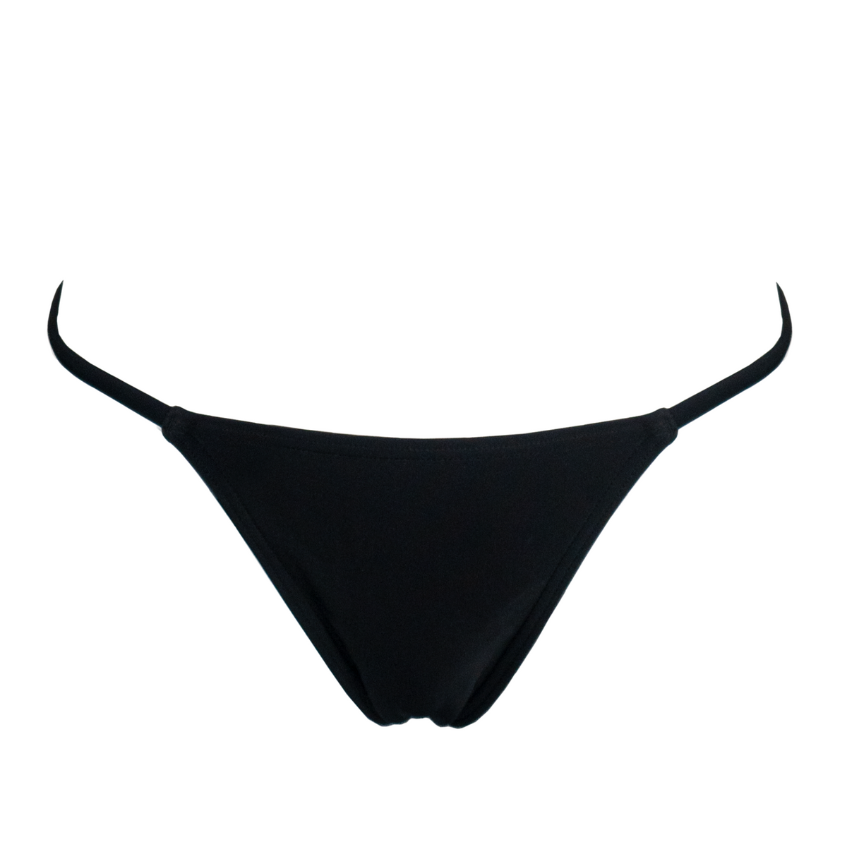 Khloe Black Thong Bikini Bottom